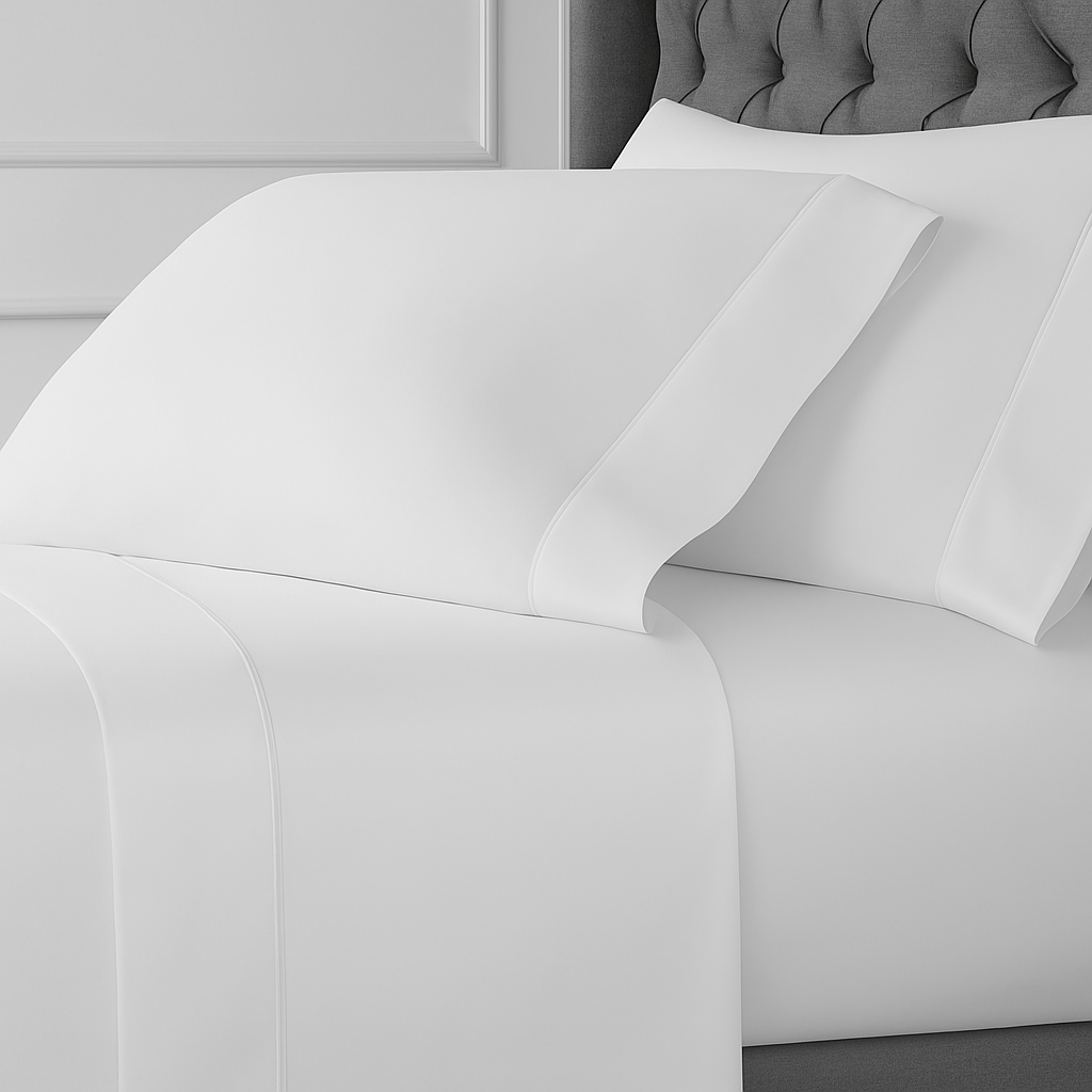 St. Pierre Cotton-Percale Platinum European Sheet Set – Davids Fine Linens
